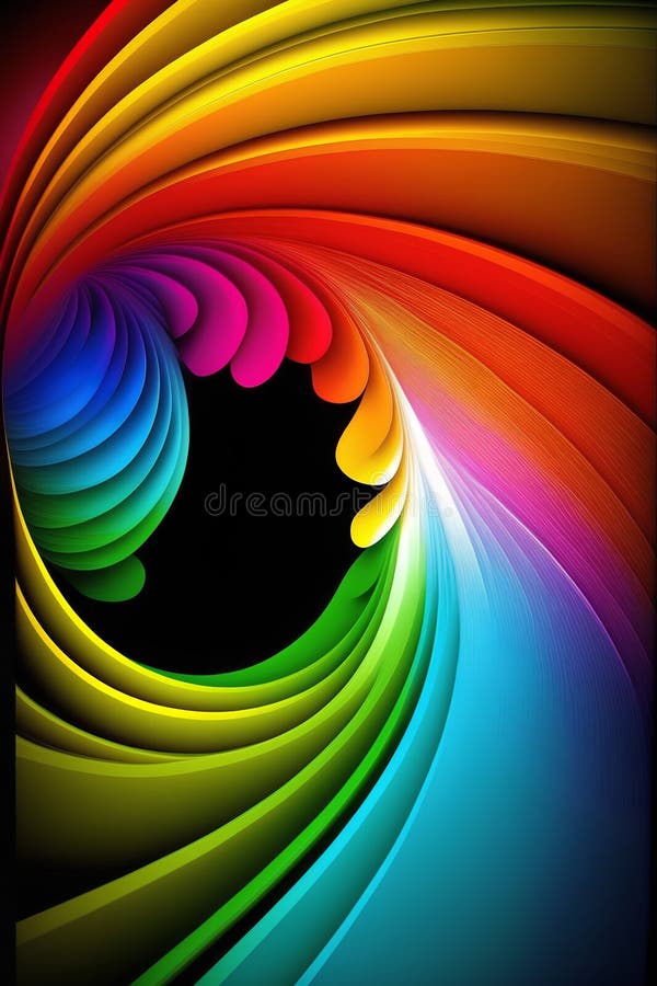 Abstract Background with Rainbow Colors, Vector Art Illustration Eps10 ...