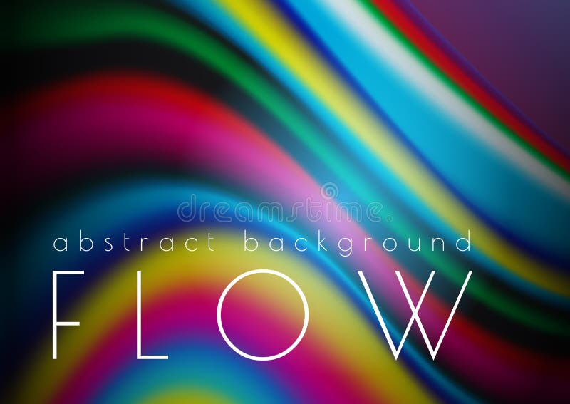 Rainbow Flow Abstract Design Background Stock Vector - Illustration of ...