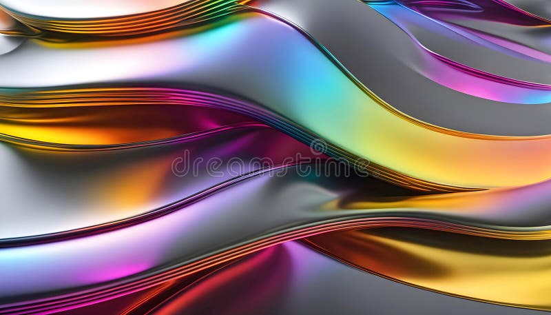 Abstract Background from a Rainbow Flow of Liquid Metal, Background for ...