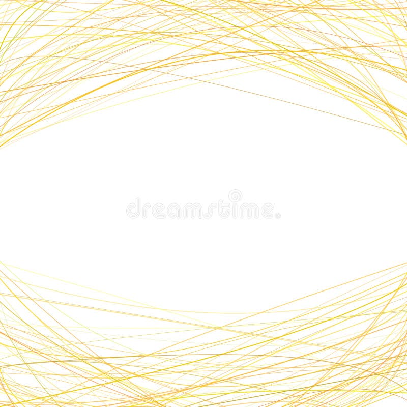 Abstract Background with Random Curved Lines at the Top and the Bottom ...
