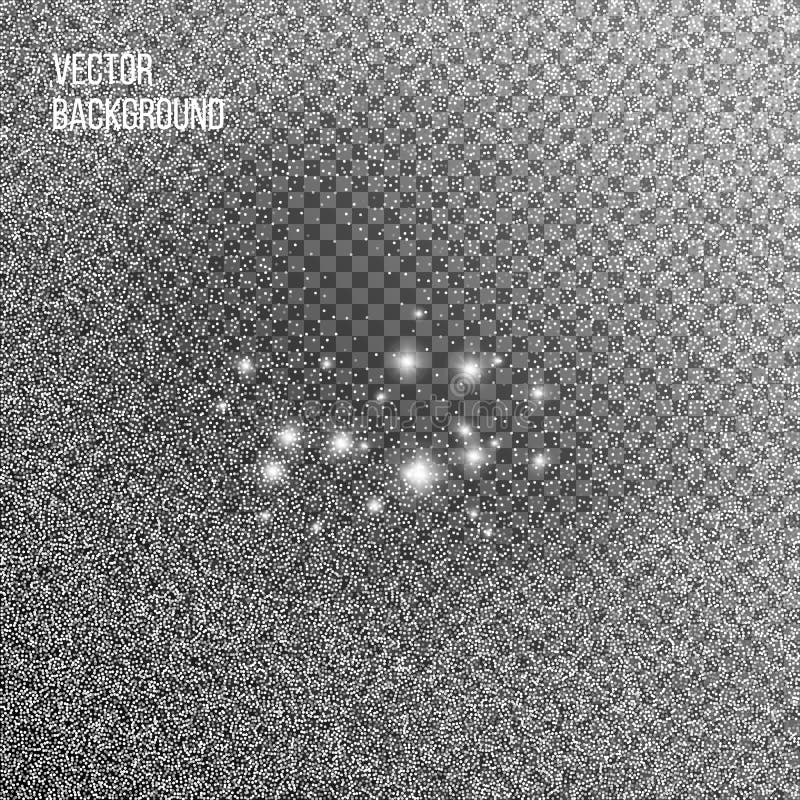 Abstract Background of Random Falling Silver Dots Stock Vector ...