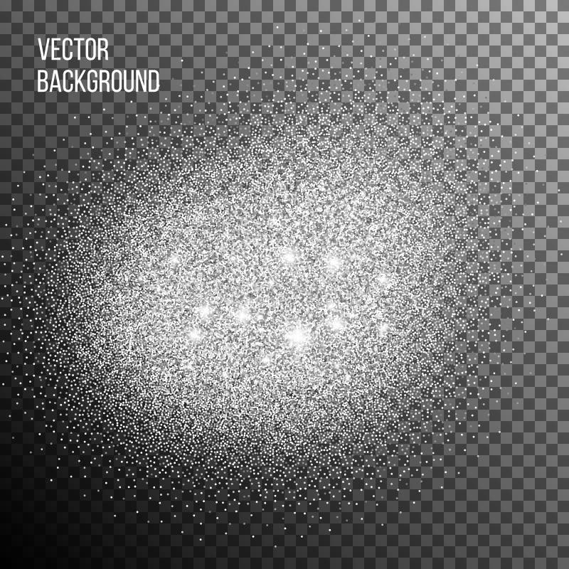 Abstract Background Of Random Falling Silver Dots Stock Vector ...