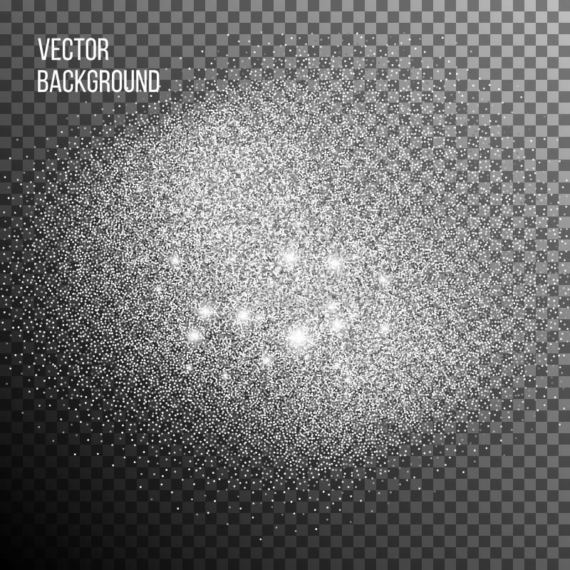Abstract Background of Random Falling Silver Dots Stock Vector - Illustration of grey, glitter ...