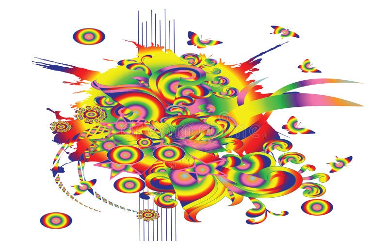 Abstract Background Random Shaped Random Vector Stock Illustration ...