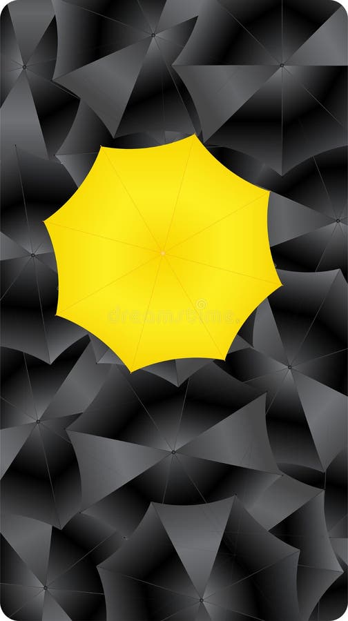 Abstract Background. Random Structure with Umbrellas. Modern Screen ...