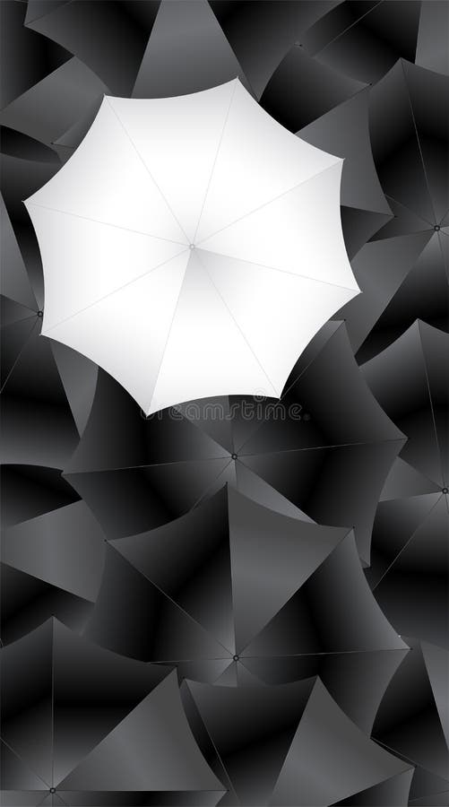 Abstract Background. Random Structure with Umbrellas. Screen Vector ...