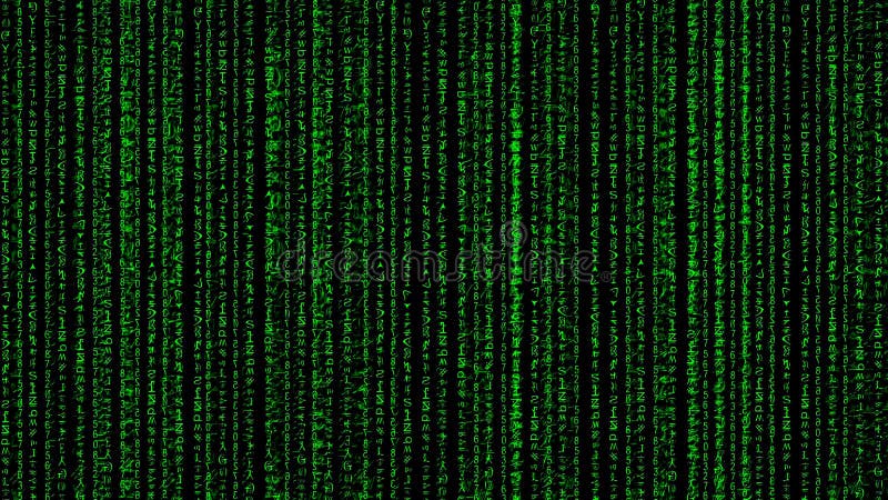 Green Numbers and Data Computer Code Stock Video - Video of online ...