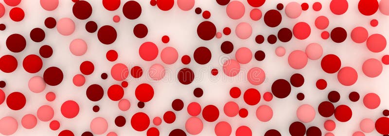 Abstract Background of Randomly Scattered Spheres of Red Shades Stock ...