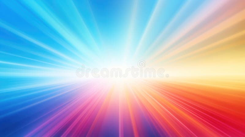 Abstract Background with Rays of Light and Blurred Rays of Light ...