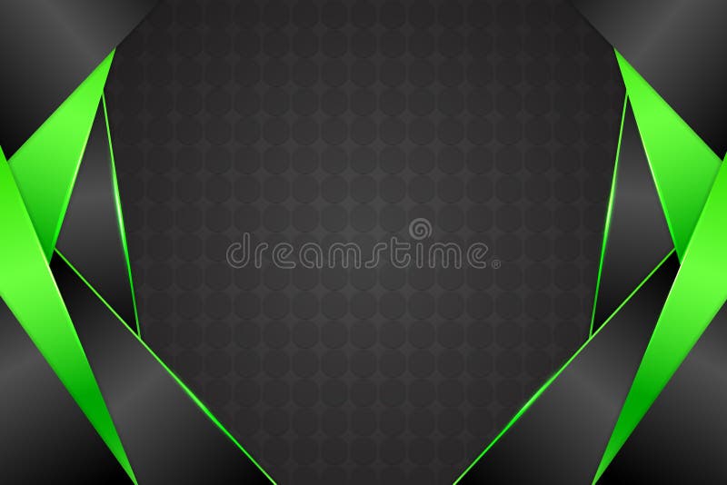 Abstract Background Rectangle Shape with Black and Green Color Stock ...