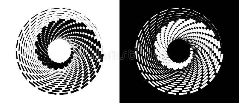 Abstract Background with Rectangles in Circle. Art Design Spiral As ...