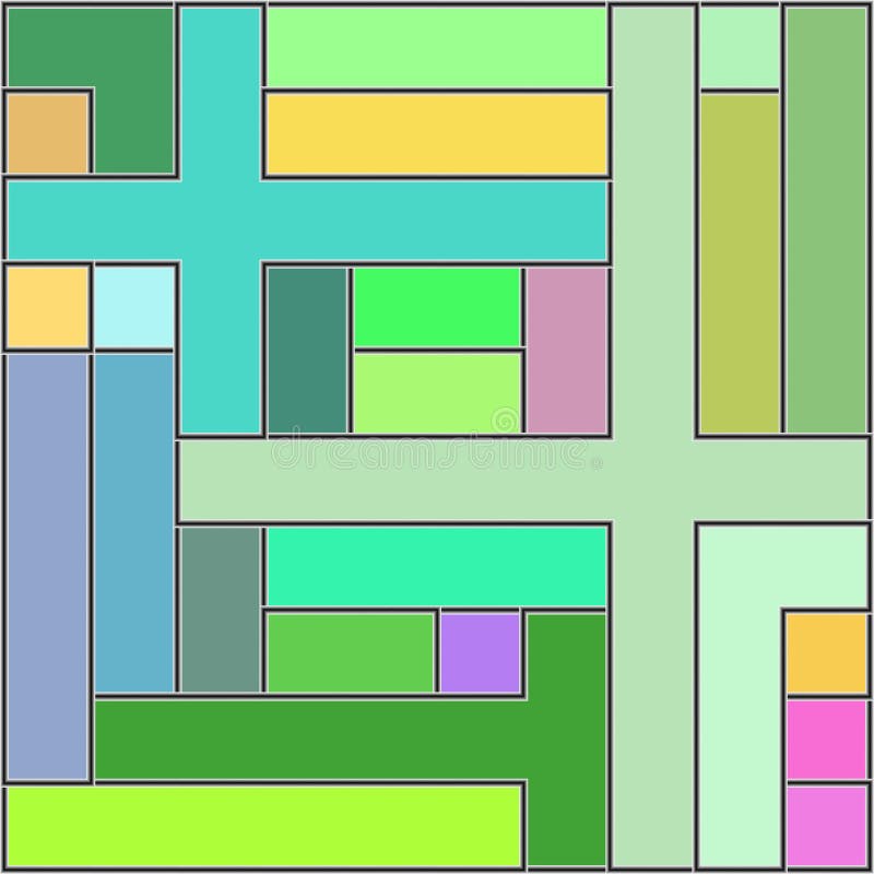 Abstract Background with Rectangles. Raster Stock Illustration ...