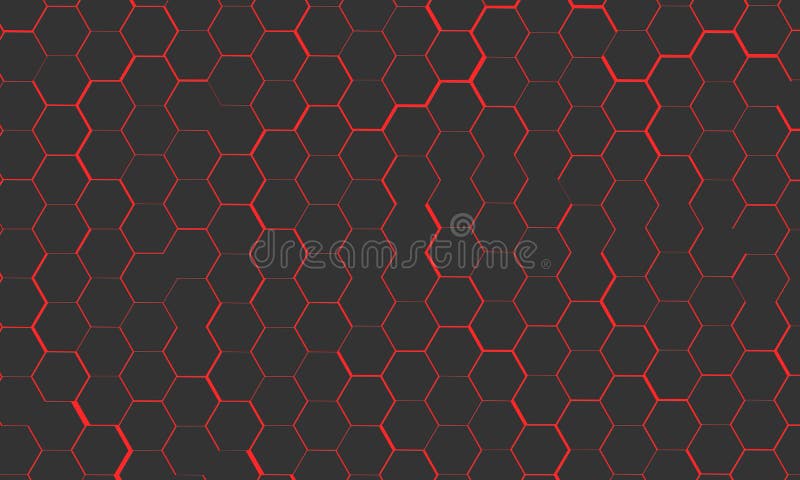 Abstract Background with Red Beehive Patterns Stock Illustration ...