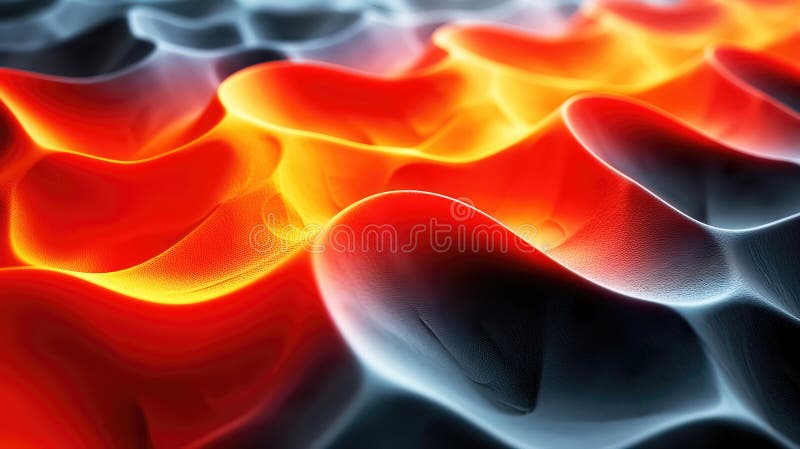 Abstract Background Red and Black with Glowing Red-hot Steel Stock ...