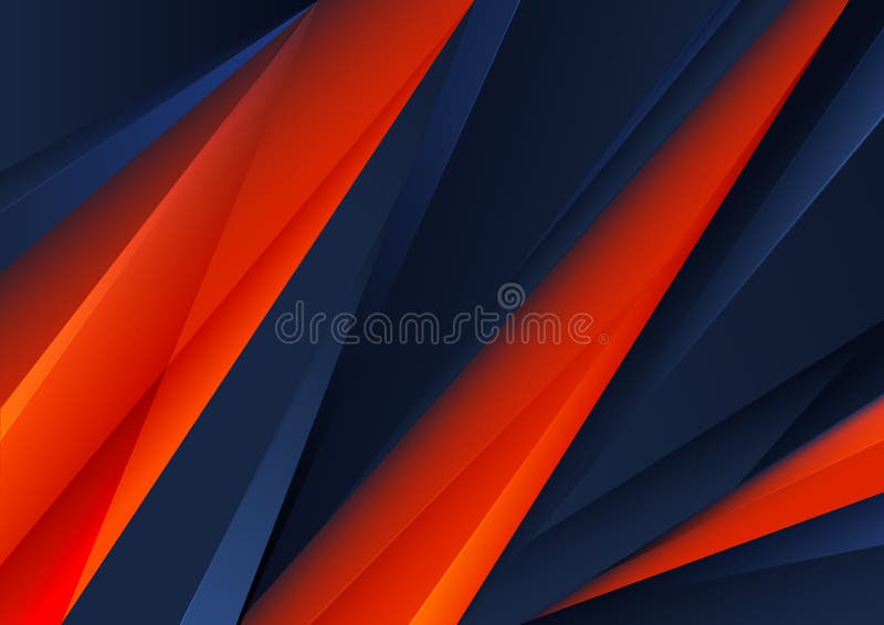 Abstract Background with Red and Blue Gradient Triangles Overlapping ...