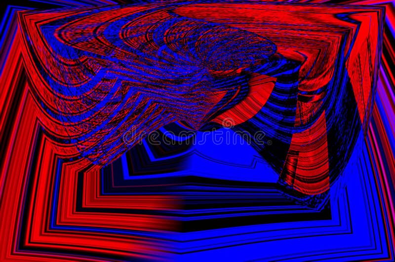 Abstract Background in Red and Blue, with a Spectacular Rhythm and ...