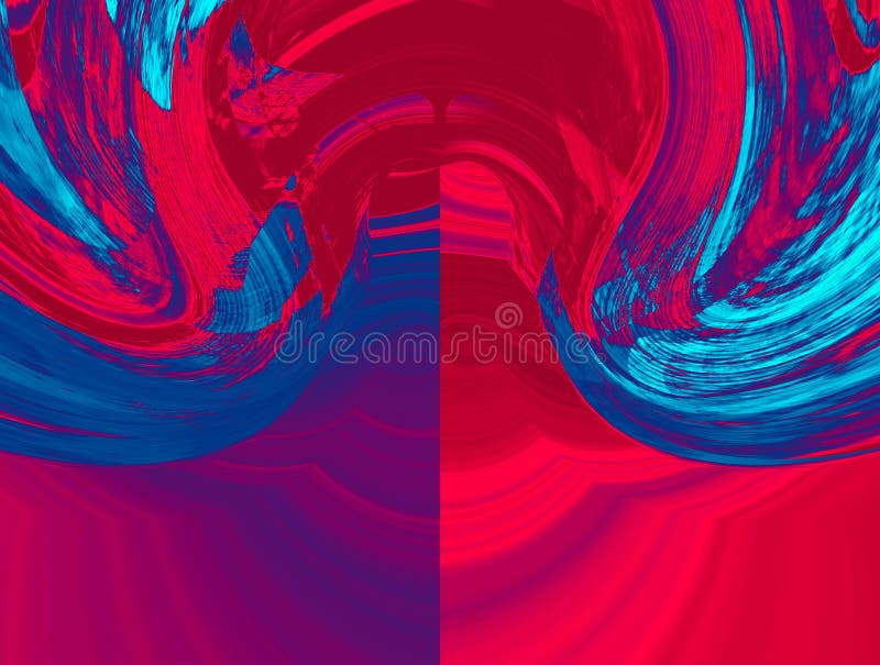 Abstract Background in Red and Blue, with a Spectacular Rhythm and ...