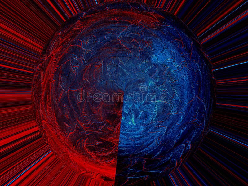 Abstract Background in Red and Blue, with a Spectacular Rhythm and ...