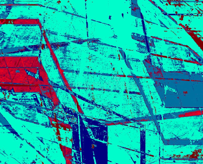 Abstract Background in Red and Blue, with a Spectacular Rhythm and ...