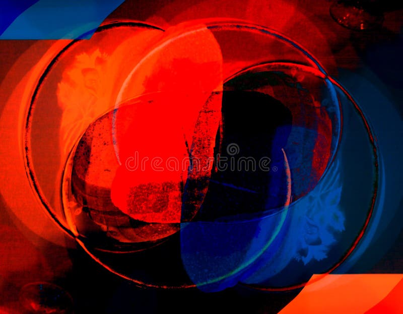 Abstract Background in Red and Blue, with a Spectacular Rhythm and ...
