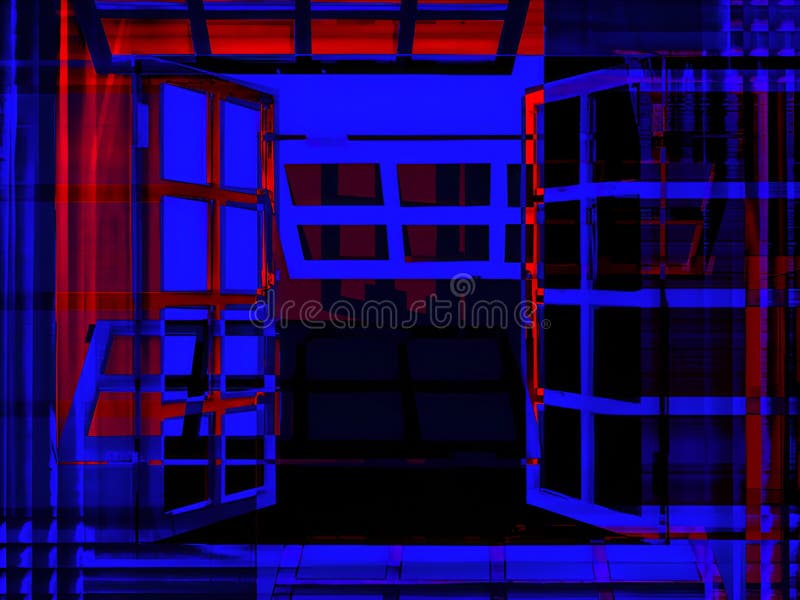 Abstract Background in Red and Blue, with a Spectacular Rhythm and ...