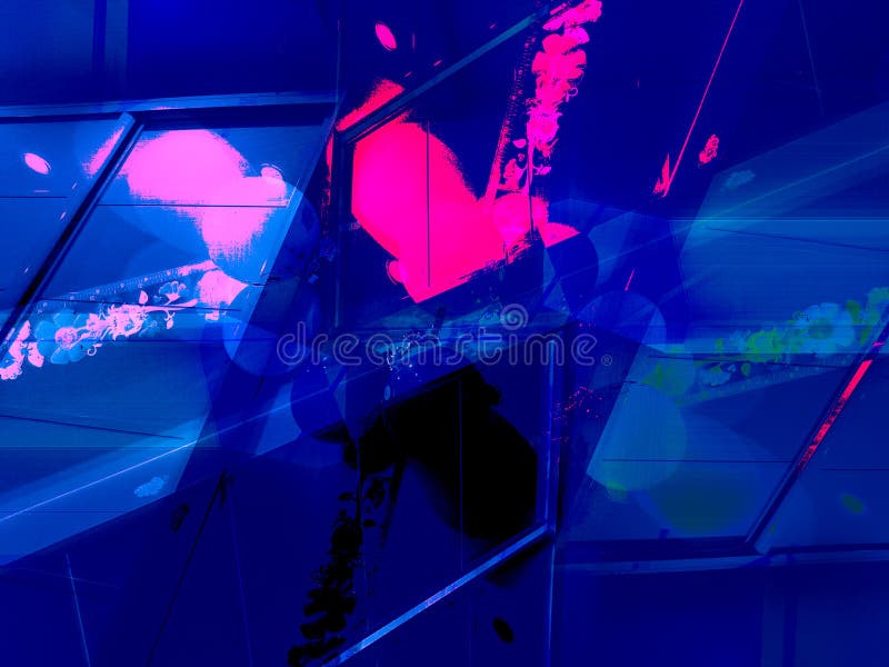 Abstract Background in Red and Blue, with a Spectacular Rhythm and ...