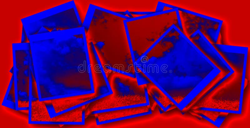 Abstract Background in Red and Blue, with a Spectacular Rhythm and ...