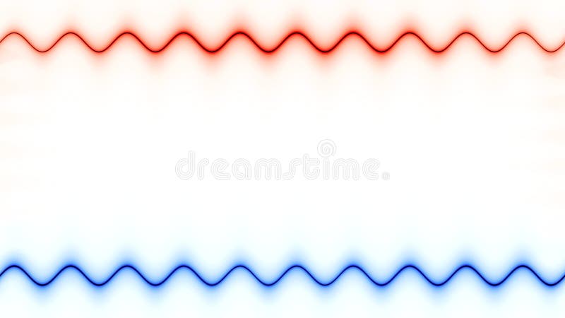 Abstract Background with Red and Blue Wavy Lines Stock Video - Video of ...
