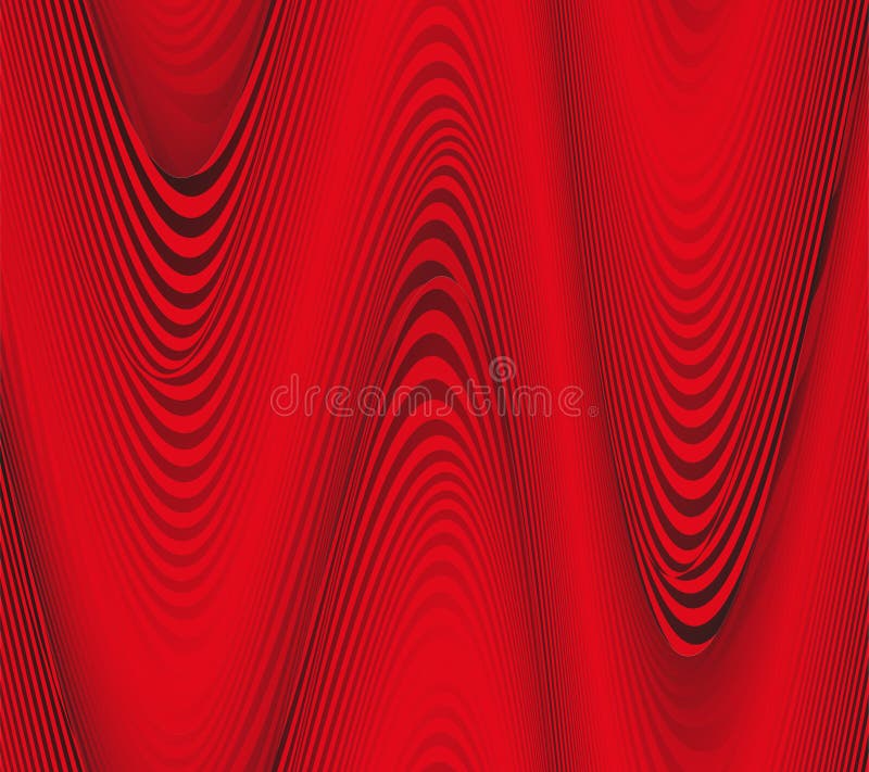 Abstract Background, Red Curve Folded Stock Illustration - Illustration ...