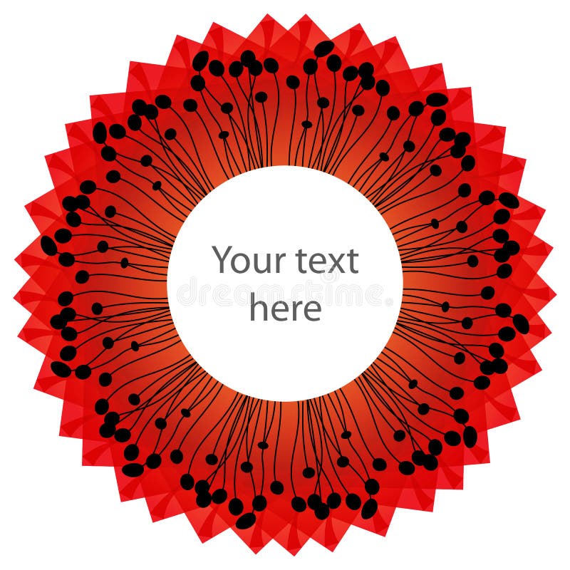 Abstract Background with Red Elements on White Stock Vector ...