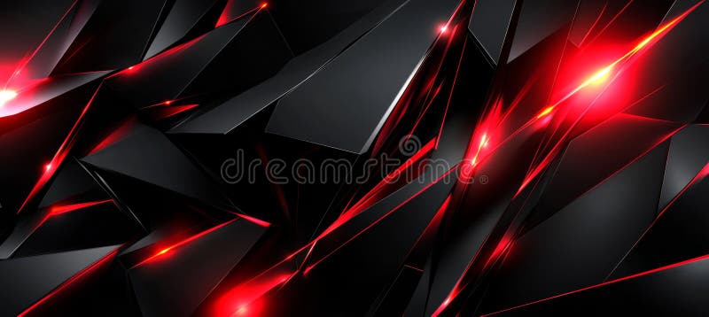 Abstract Background, Red Glow, Geometric Shapes, Black, Gray Gradient ...