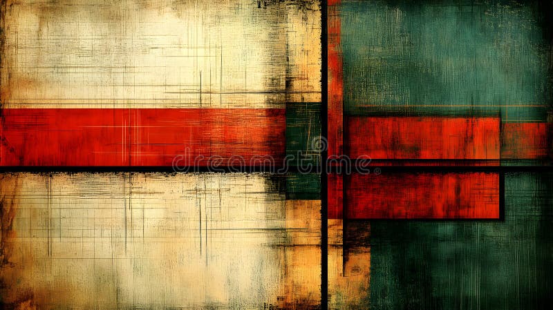 Abstract Background Red Green Beige Texture Illustration Stock Image ...