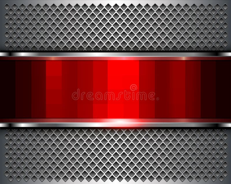 Abstract Background Red Metallic Stock Vector - Illustration of mosaic ...