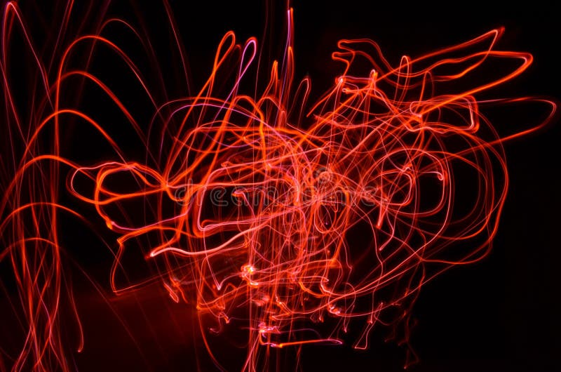 Abstract Background with Red Neon Lights Stock Photo - Image of shiny ...