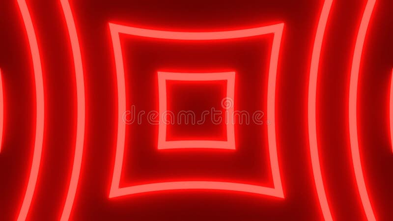 Abstract Background with Red Neon Squares. Stock Video - Video of ...