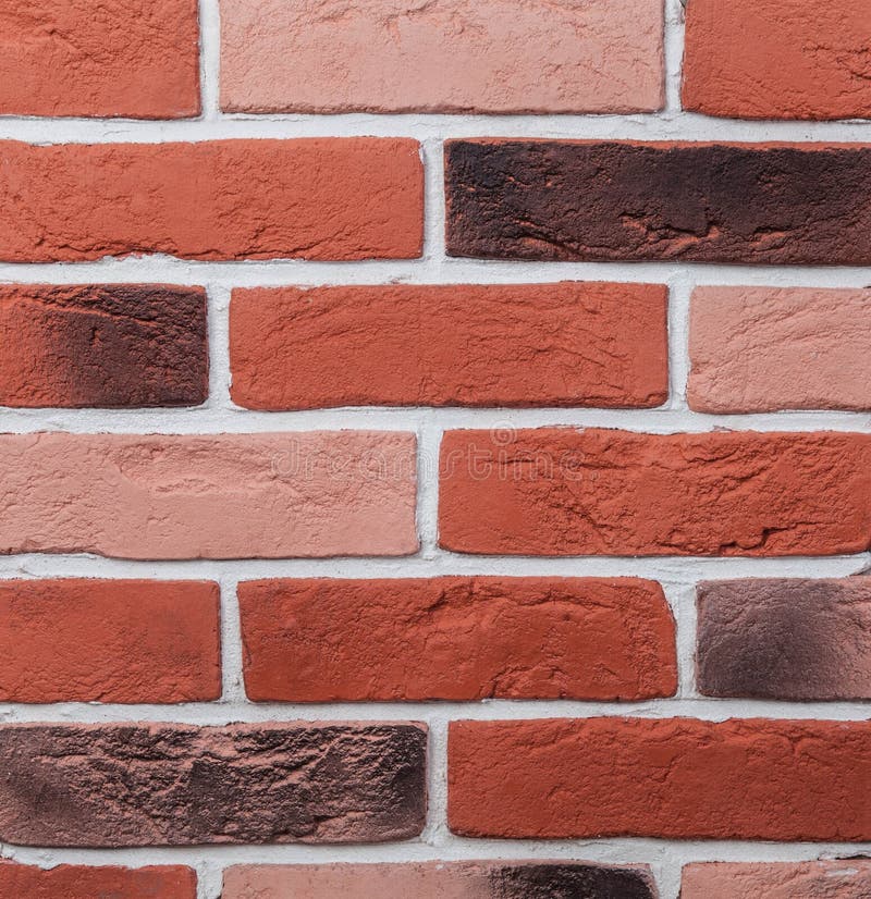 Abstract Background and Red, Orange Brick in Masonry Stock Image ...