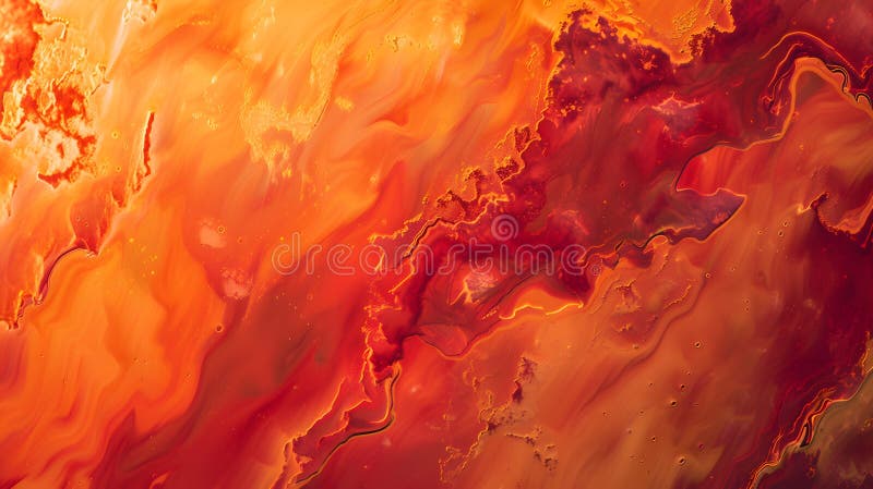Abstract Background with Red and Orange Lava Flow Texture Stock ...