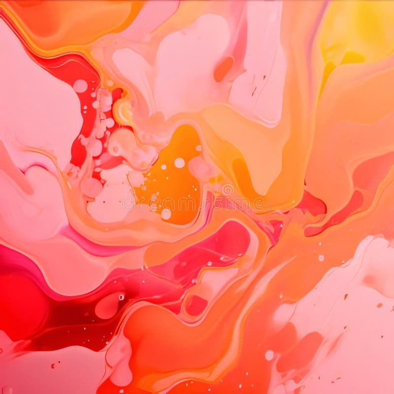 Abstract Background of Red, Orange and Yellow Paint Mixing in Water ...