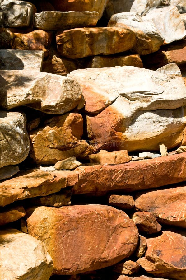 Abstract Background of Red Rocks Stock Photo - Image of cracked, stone ...