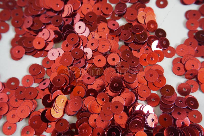 Abstract Background of Red Round Sequins Stock Photo - Image of ...