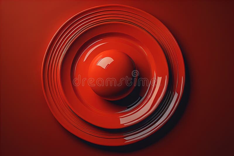 Abstract Background with Red Sphere in the Center. Generative Ai Stock ...