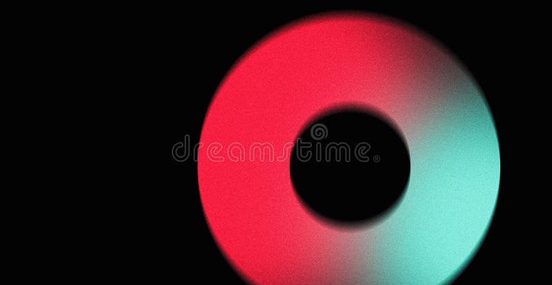 Abstract Background Red Teal Green Glowing Abstract Grainy Circle Shape ...