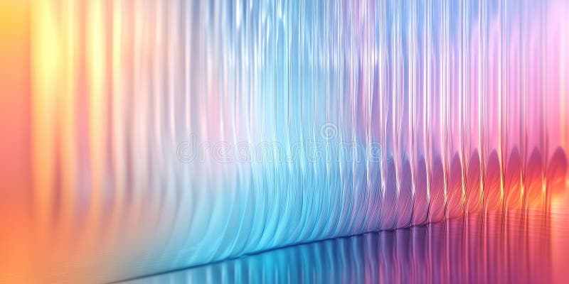Abstract Background with Reeded Glass Effect Stock Illustration ...