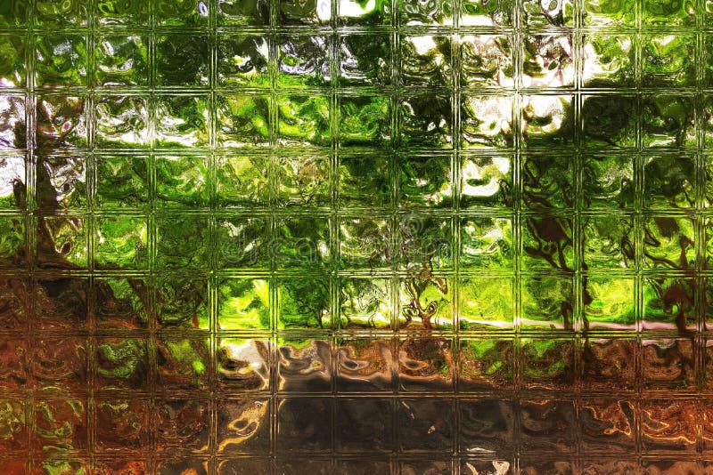 Abstract Background Reflective Glass Block Pattern Stock Illustration ...