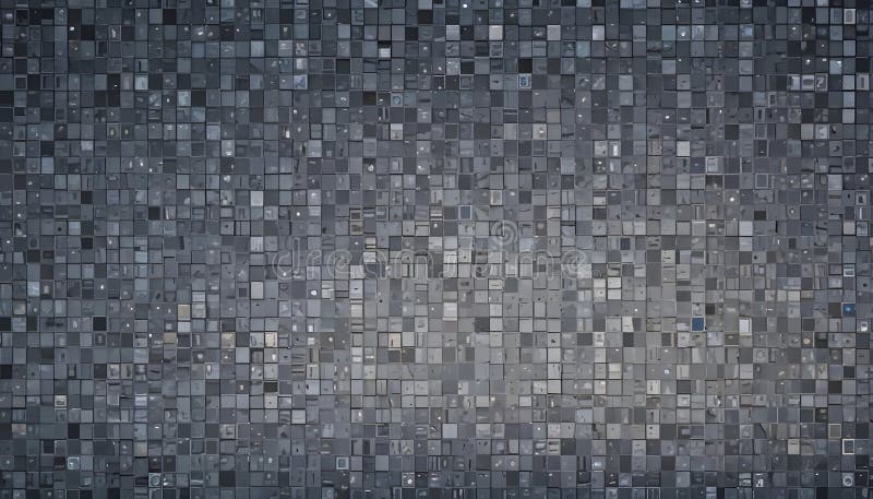 Abstract Background with a Repeating Pattern of Small, Uneven, Gray ...