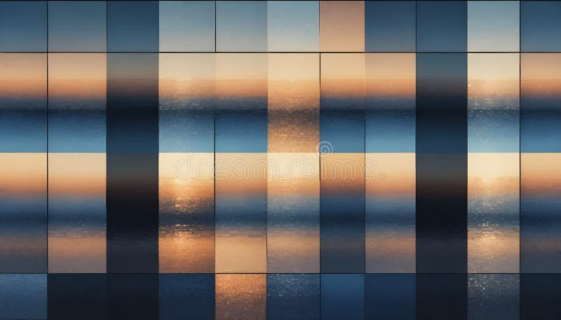 Abstract Background With A Repeating Pattern Of Vertical Rectangles In