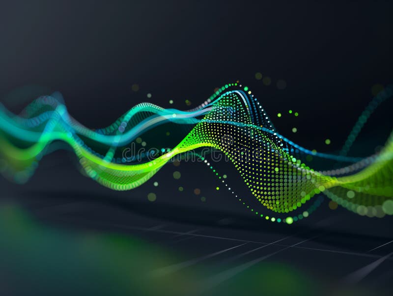 Abstract Background of Financial Growth with Gradient Wave Patterns in ...