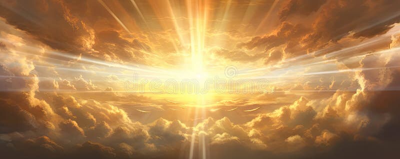 Abstract Background Resembling a Dreamy Celestial Realm, with Floating ...