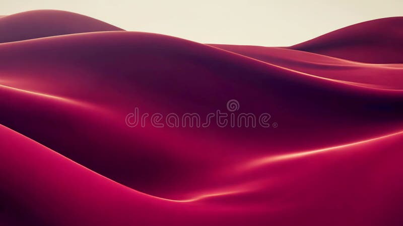 Abstract Background Resembling Red Fabric Waves in a Smooth Flowing ...