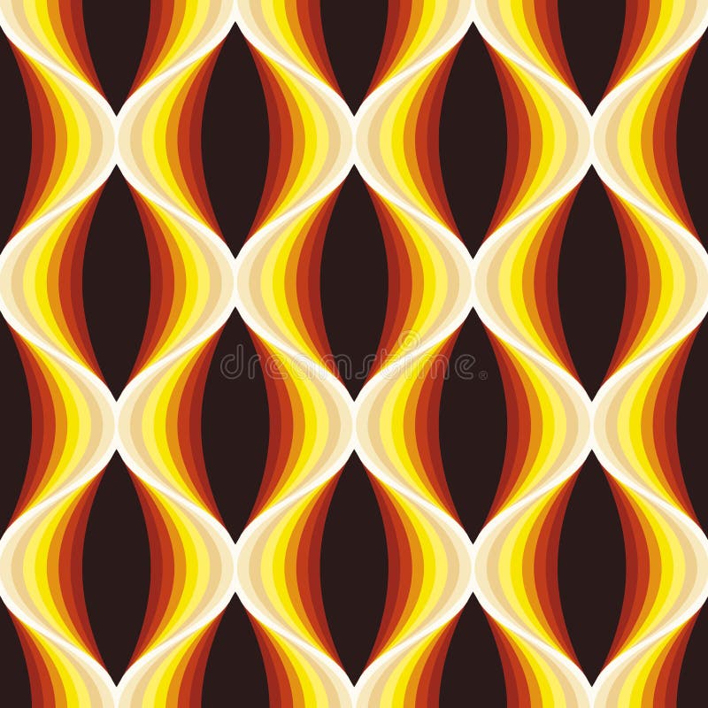 Retro Styled Wallpaper Design Background 0911 Stock Illustration ...